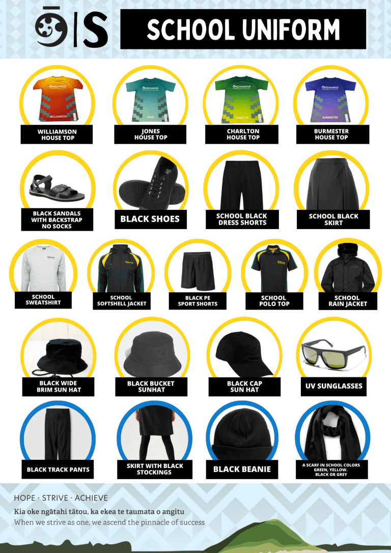 Uniform & Grooming - Ōtūmoetai Intermediate School